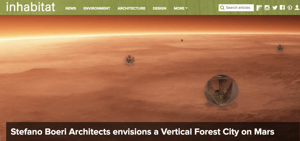 inhabitat.com | vertical forest seeds on mars | Stefano Boeri Architetti