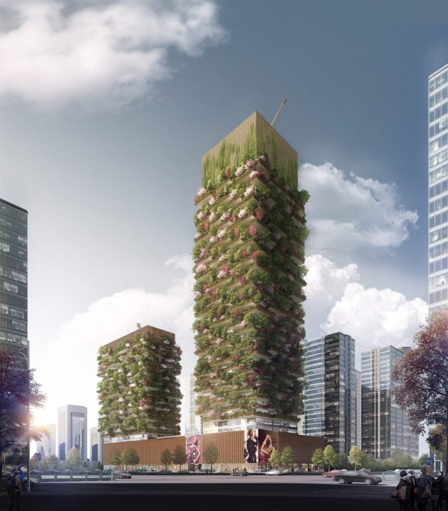 il primo bosco verticale della cina in costruzione | nanchino | Stefano ...
