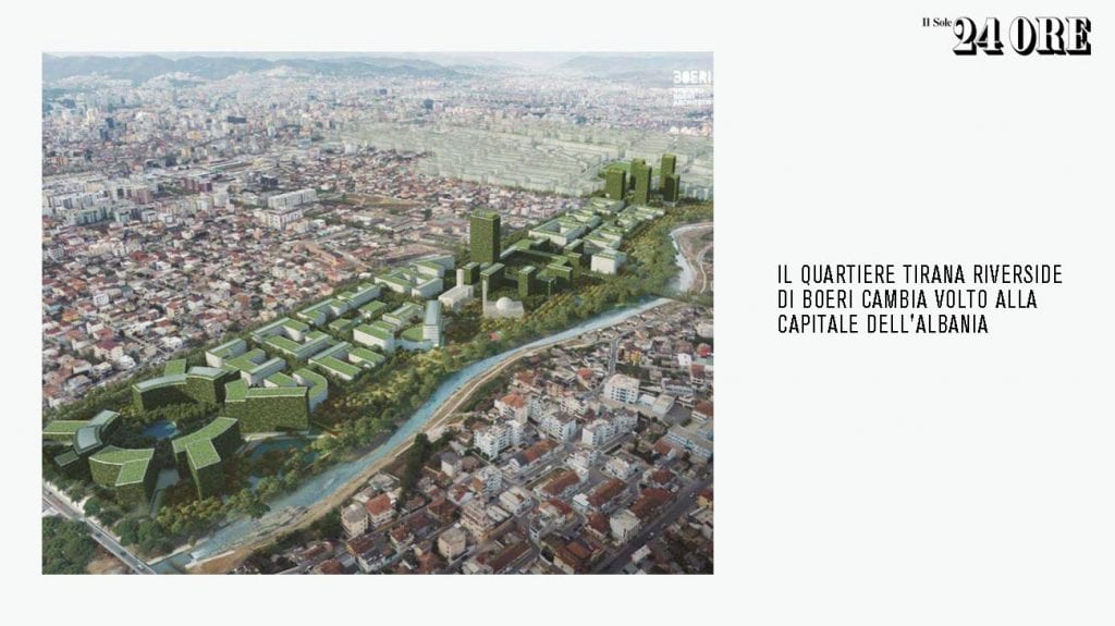 il sole 24 ore | the presentation of the tirana riverside masterplan ...