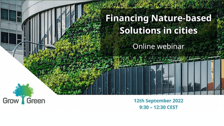 growgreen | financing nature-based solutions in cities | Stefano Boeri Architetti