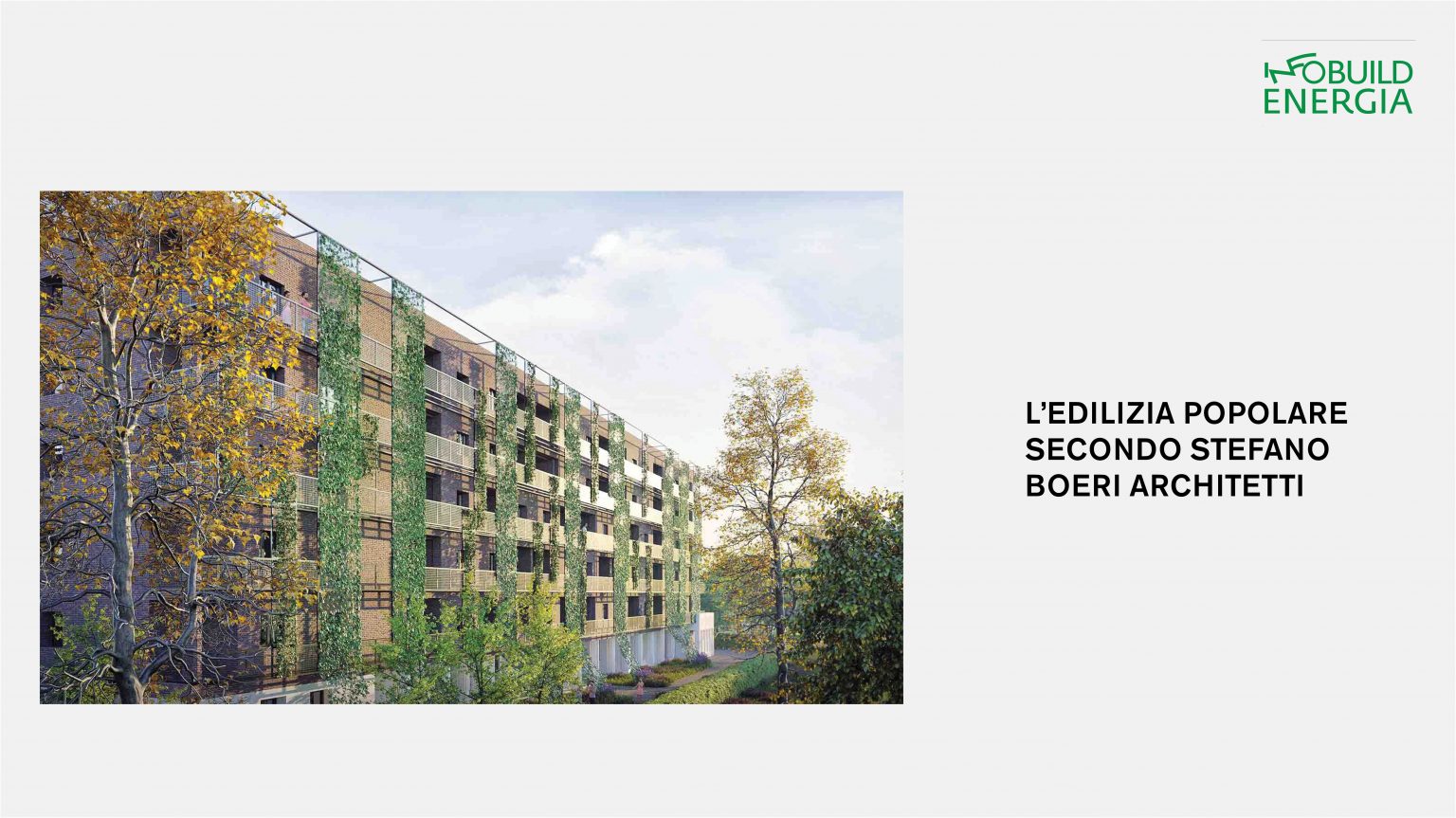 infobuild | redevelopment of aler houses | Stefano Boeri Architetti