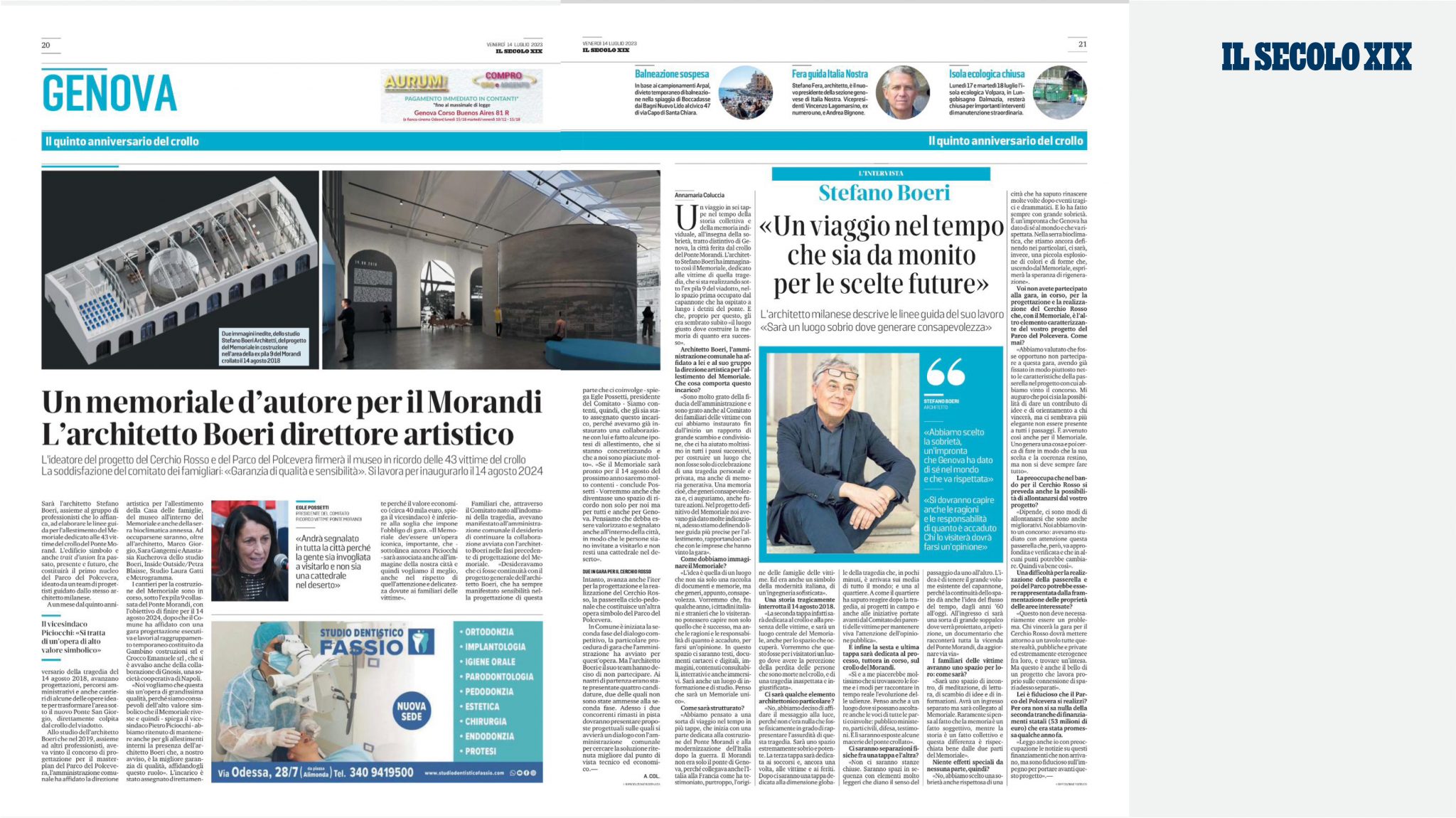 il secolo xix | allestimento del memoriale | Stefano Boeri Architetti il secolo xix | allestimento del memoriale | Stefano Boeri Architetti